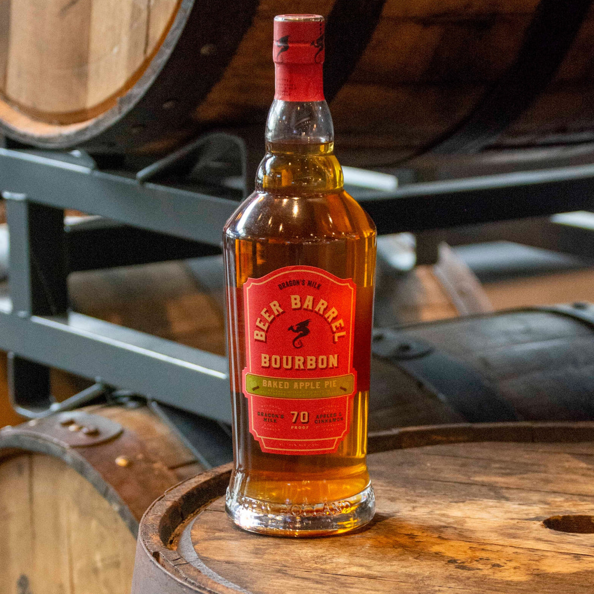Beer Barrel Bourbon Baked Apple Pie
